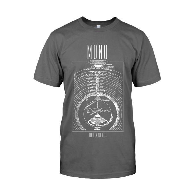 MONO - "Requiem For Hell" T-Shirt (Grey) - Pelagic Records